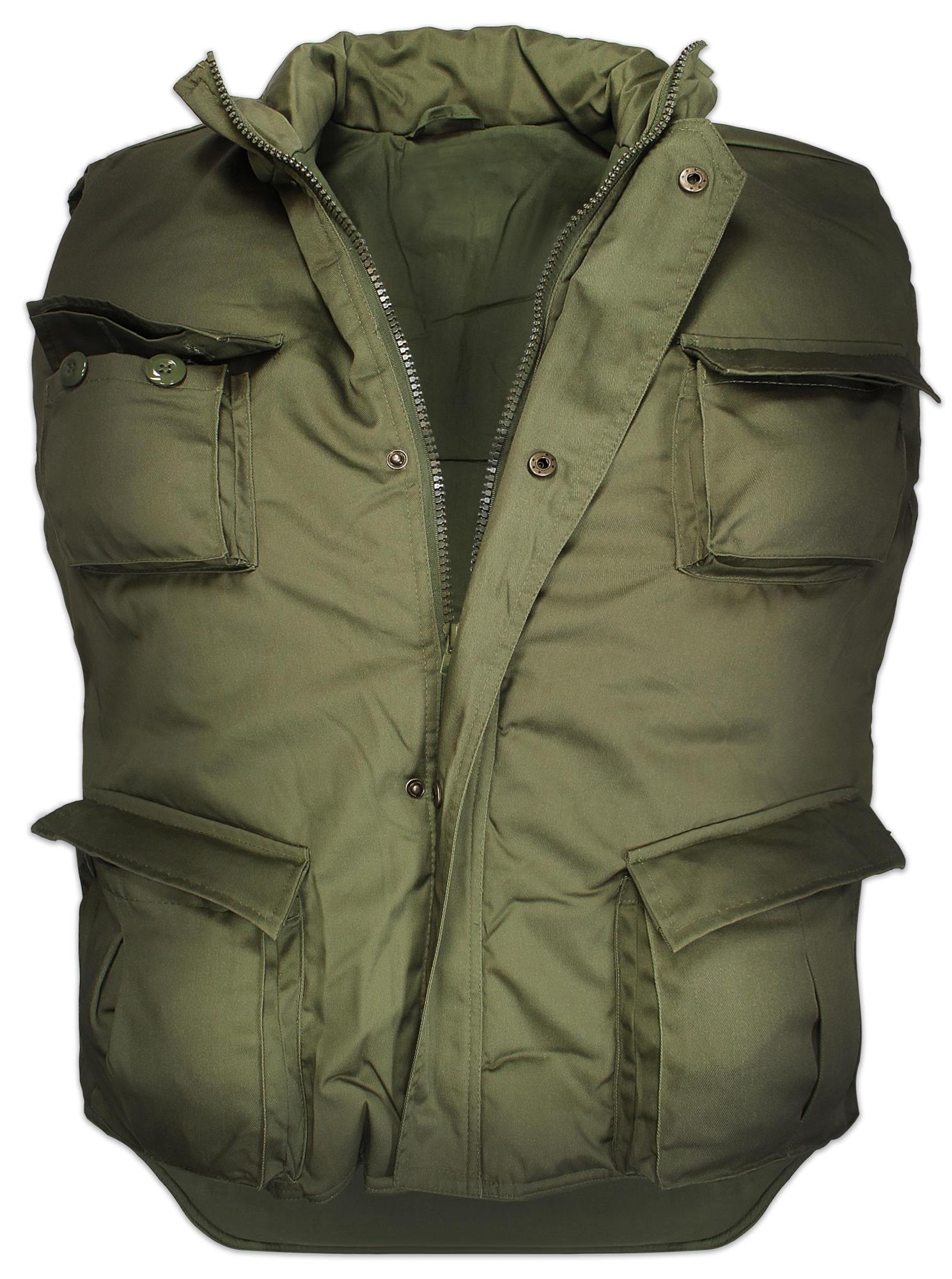 Herren US ARMY Steppweste Winterweste Wattierte Outdoor Weste mit ...