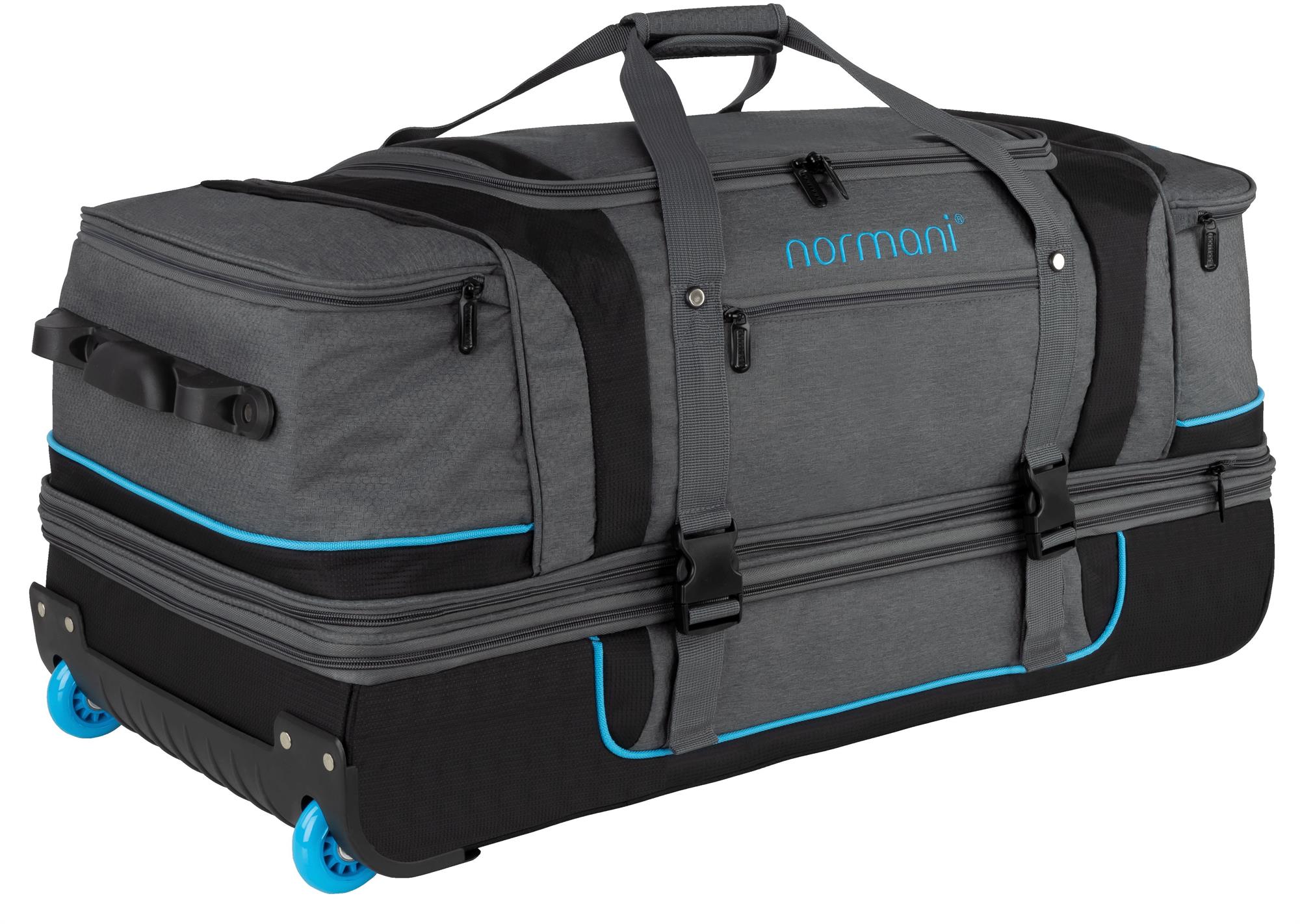 Reisetrolley 120 - 150 Liter Reisetasche mit 2 Rollen erweiterbarer ...